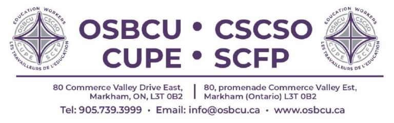 New O.S.B.C.U. Website – CUPE 7575